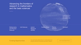 A New Look for the Simons Foundation Website