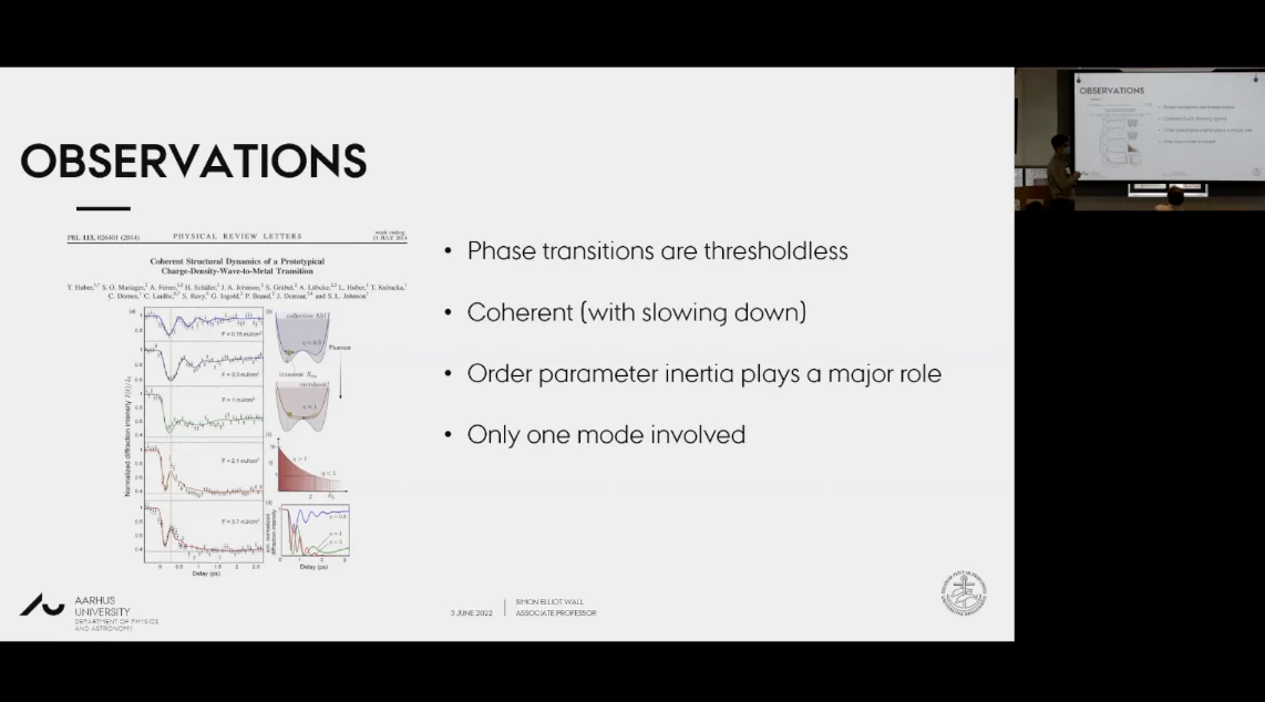 Simon Wall: Coherence and Disorder in Ultrafast Phase Transitions