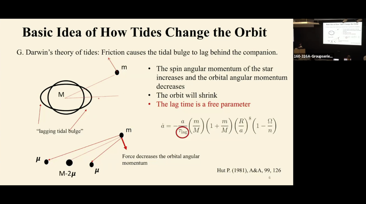Meng Sun: Tidal Physics in Binary Evolution